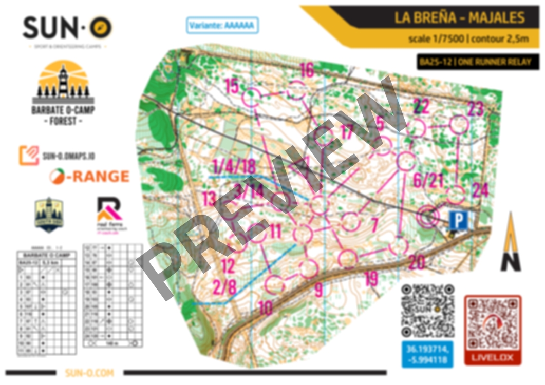 omaps.io - BA25-12 One Runner Relay - Majales