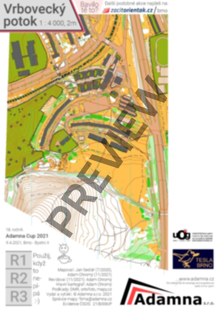 omaps.io - Vrbovecky potok 1:4000 (blank map)